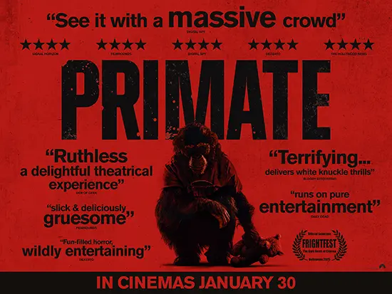 Win Tickets to the UK Gala Screening of ‘Primate’ | Love Horror film ...